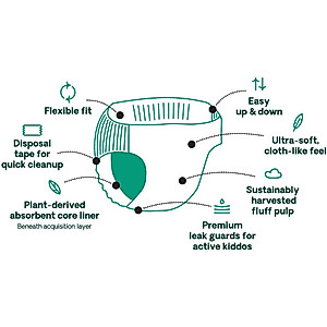 Hello Bello Training Pants Club Box, Bedtime Stories and Space Travelers 2T-3T, 84 Count Multicolor