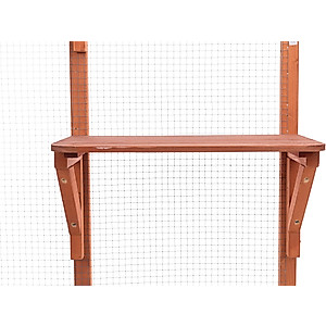 TRIXIE Outdoor Catio, Cat Enclosure with Roof, Large Cat Playpen with Platforms, Cat House, Cat Cage, Run-71 Inch