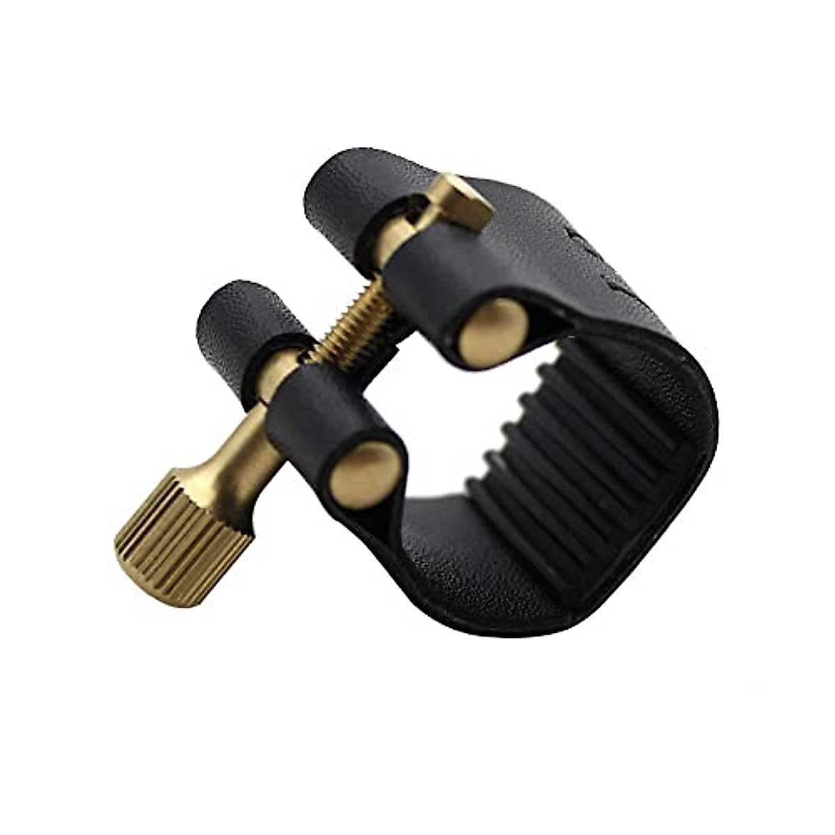 Andoer Alto Saxophone Ligature Fastener Compact Durable Artificial Leather for Alto Saxophone Rubber Mouthpiece