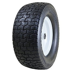 Marathon 16x6.50-8" Flat Free Tire on Wheel, 3" Hub, 3/4" Bushings