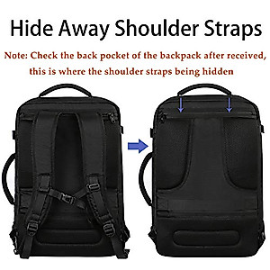 MATEIN Carry on Backpack, Extra Large Travel Backpack Expandable Airplane Approved Weekender Bag, Gym Bag for Men, Large Gym Backpack Sports Bag with Shoes Compartment