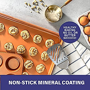 Gotham Steel Pro 20 Piece Pots & Pans Set | Hard Anodized Complete Cookware Set + Bakeware Set, Ultra Nonstick Ceramic Copper Coating, Chef Grade Quality, Metal Utensil Safe, Oven & Dishwasher Safe