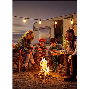 Brightown G40 Replacement LED Light Bulbs, 25 Pack Clear Globe Bulb fits E12 C7 Candelabra Screw Base Sockets, 1.5 Inch Dimmable Edison Light Bulbs for Indoor Outdoor Patio Decor, Warm White