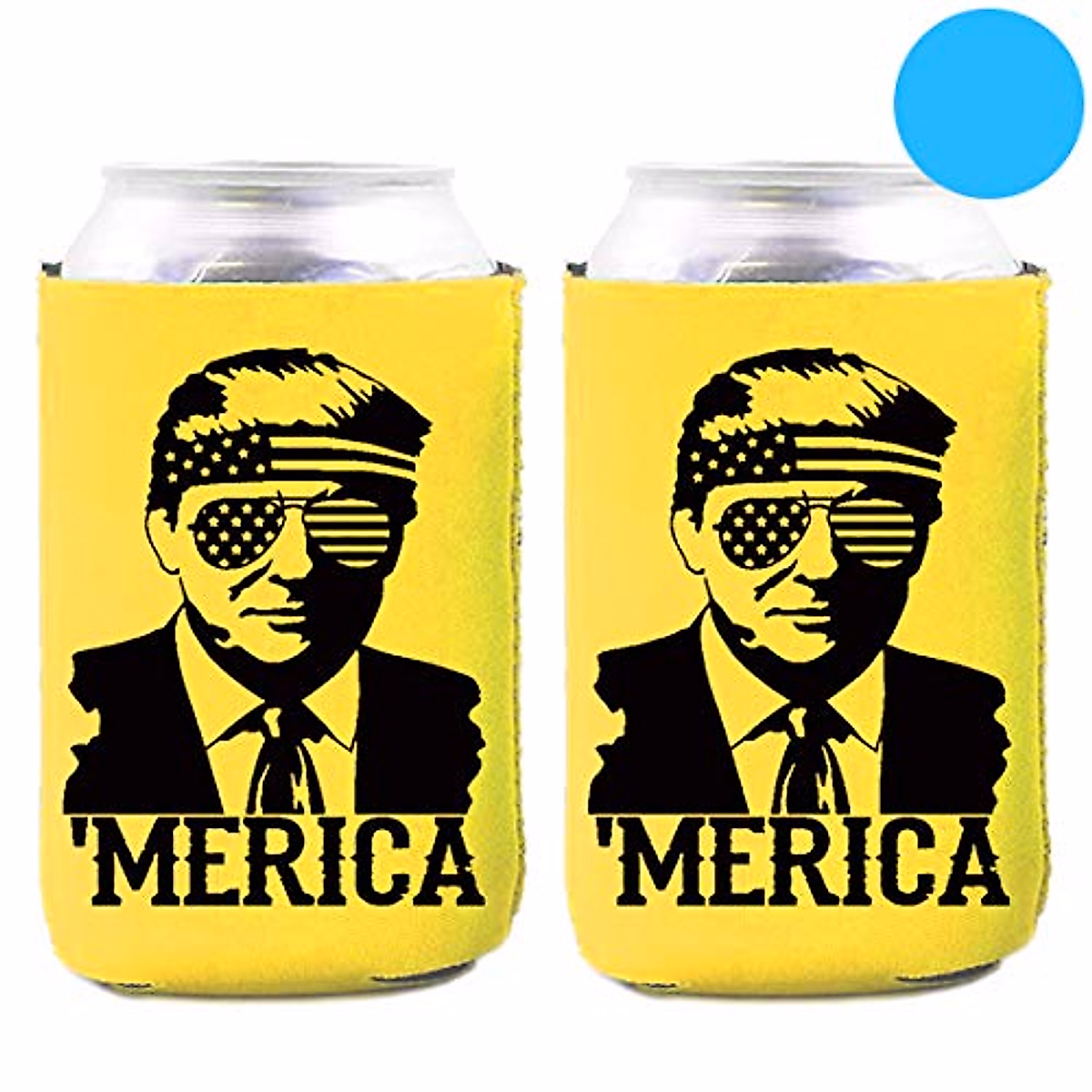 Trump 2020 Can Cooler – Keep America Great Neoprene Beer Can Coolers – Set of 2