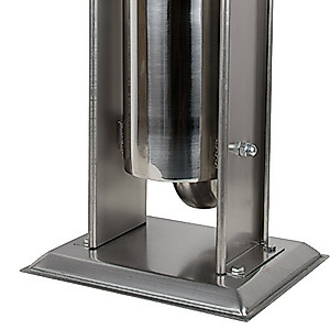 5L Stainless Steel Commercial Manual Spanish Churro Maker Machine, Heavy Duty Churros Machine with 4 Nozzles for Home Restaurants Bakeries Use