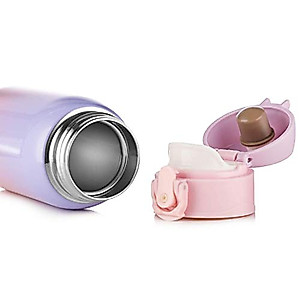 Sprouts Kids Water Bottle - 11Oz, Insulated Stainless Steel Bottle, Leakproof, Perfect for Kids Lunch Bag (Purple-pink)