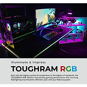 Thermaltake TOUGHRAM RGB DDR4 3600MHz 16GB (8GB x 2) 16.8 Million Color RGB Alexa/Razer Chroma/5V Motherboard Syncable RGB Memory R009D408GX2-3600C18B