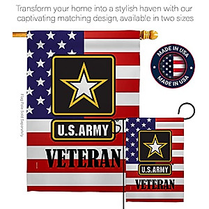 US Army American US Flag Home Decor Armed Forces Rangers Official Licensed United State Military Banner Wall Hanging Veteran Gifts Retire Yard Tapestry Decorative Cemetery Garden Rememberance Made in USA