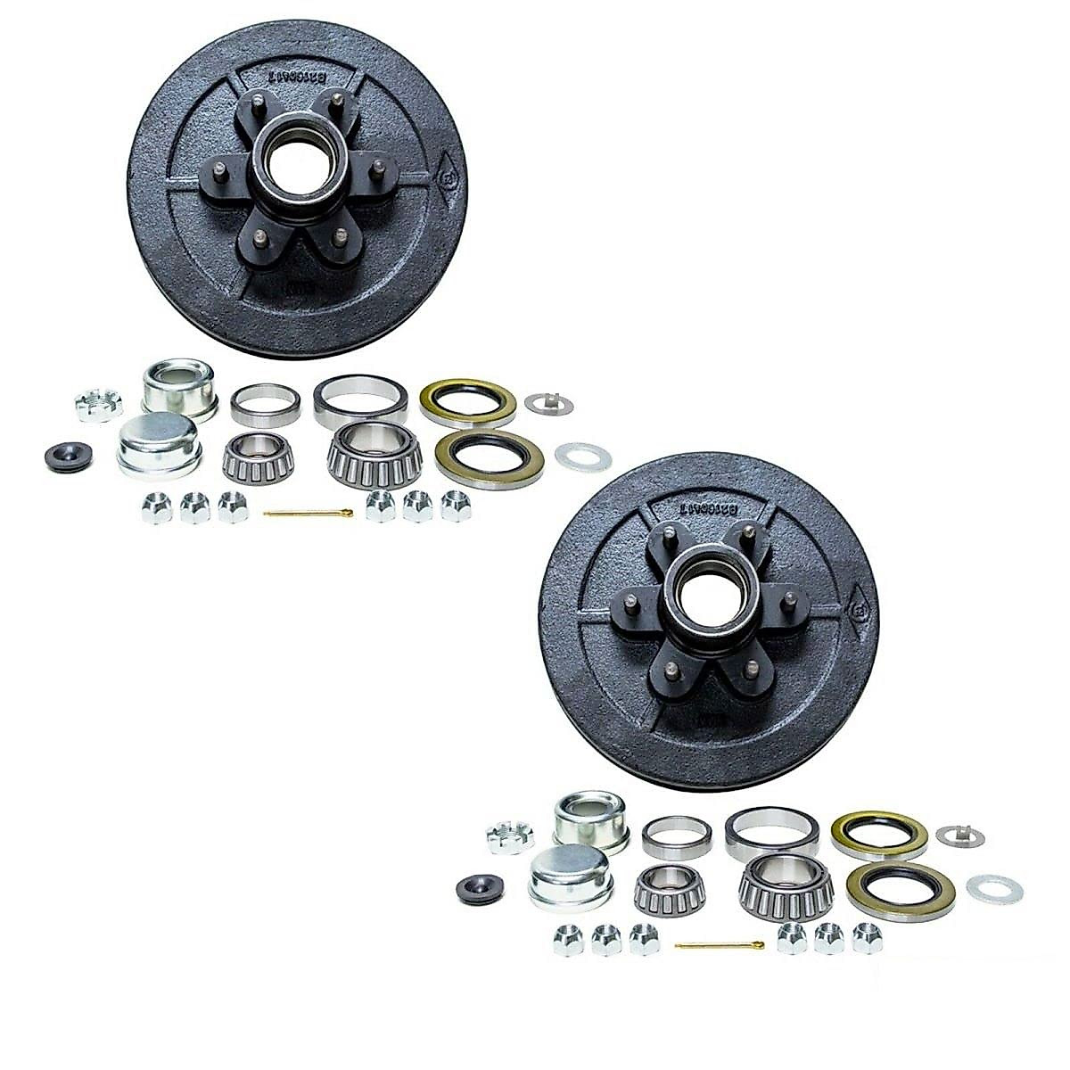 2pk 12"X2" Trailer Brake Hub Drum Kit 6 on 5.5" for 5200-6000 lbs Axle 22003K E.P.R.