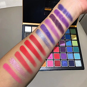 MYUANGO Color Cube Colorful Charm Eyeshadow Palette Richly Pigmented and Blendable Matte Shimmers 48 Rich Colors Waterproof Long Last Makeup Pallet Professional Eye Shadow Makeup