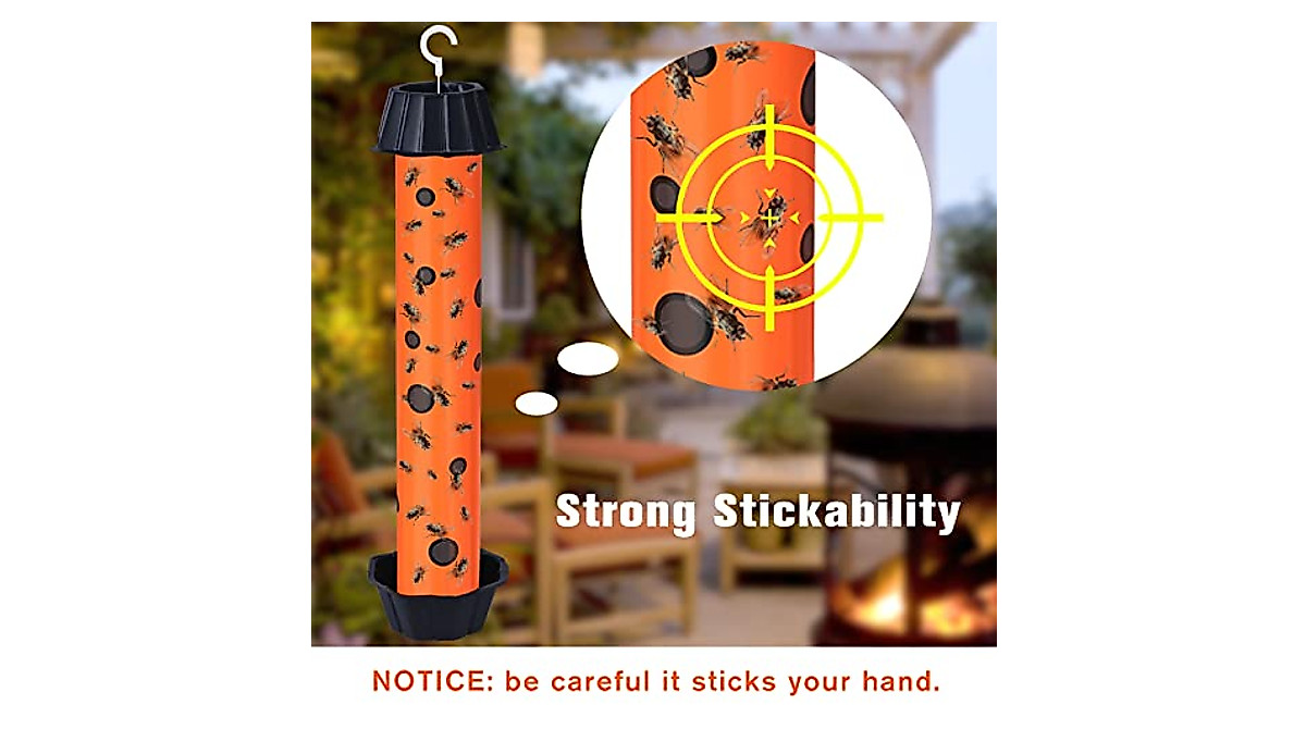 Stingmon 6 Pack Fly Trap Stick - Effective Insect Catcher