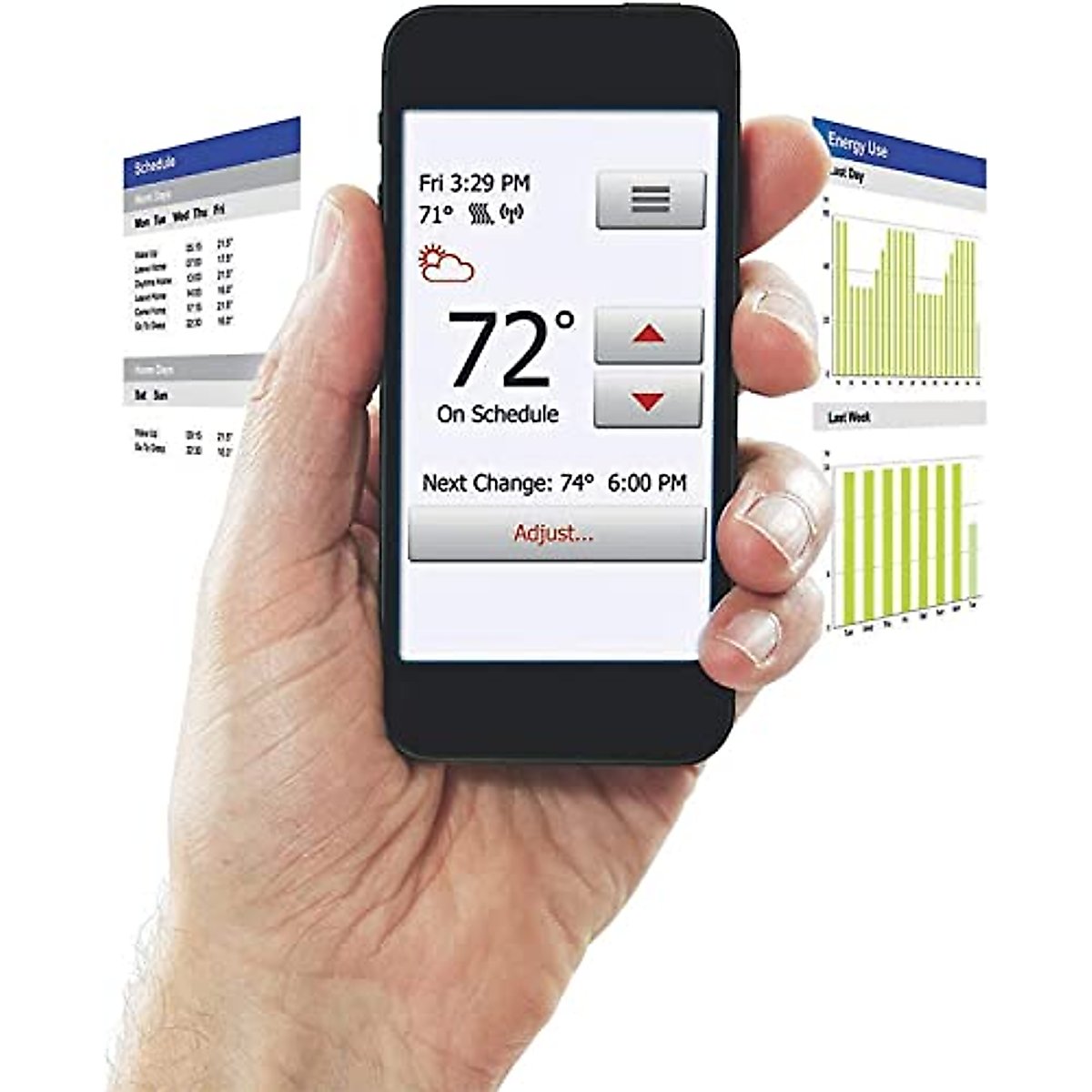 Touchscreen WiFi Programmable Floor Heating Thermostat FloorLace Flex (Thermostat, WiFi Programmable)