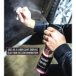 Adam's Detail Spray - Quick Waterless Detailer Spray For Car Detailing | Polisher Clay Bar & Car Wax Boosting Tech | Add Shine Gloss Depth Paint | Car Wash Kit & Dust Remover (Collection)