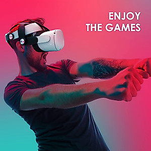 for Oculus Quest 2 Elite Head Strap, VR Game Headstrap, Comfortable Adjustable VR Headset Accessories Head Strap for Replacement