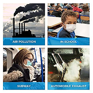 ydscsci Face Mask, Disposable 4 Ply Face Masks Protective Breathable Facial Mask for Adult Men Women Indoor Outdoor Daily Use 50 Pcs Black