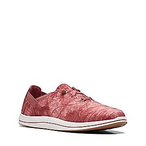 Clarks Women's Breeze Ave II Sneaker, Dusty Rose Interest, 12 Wide