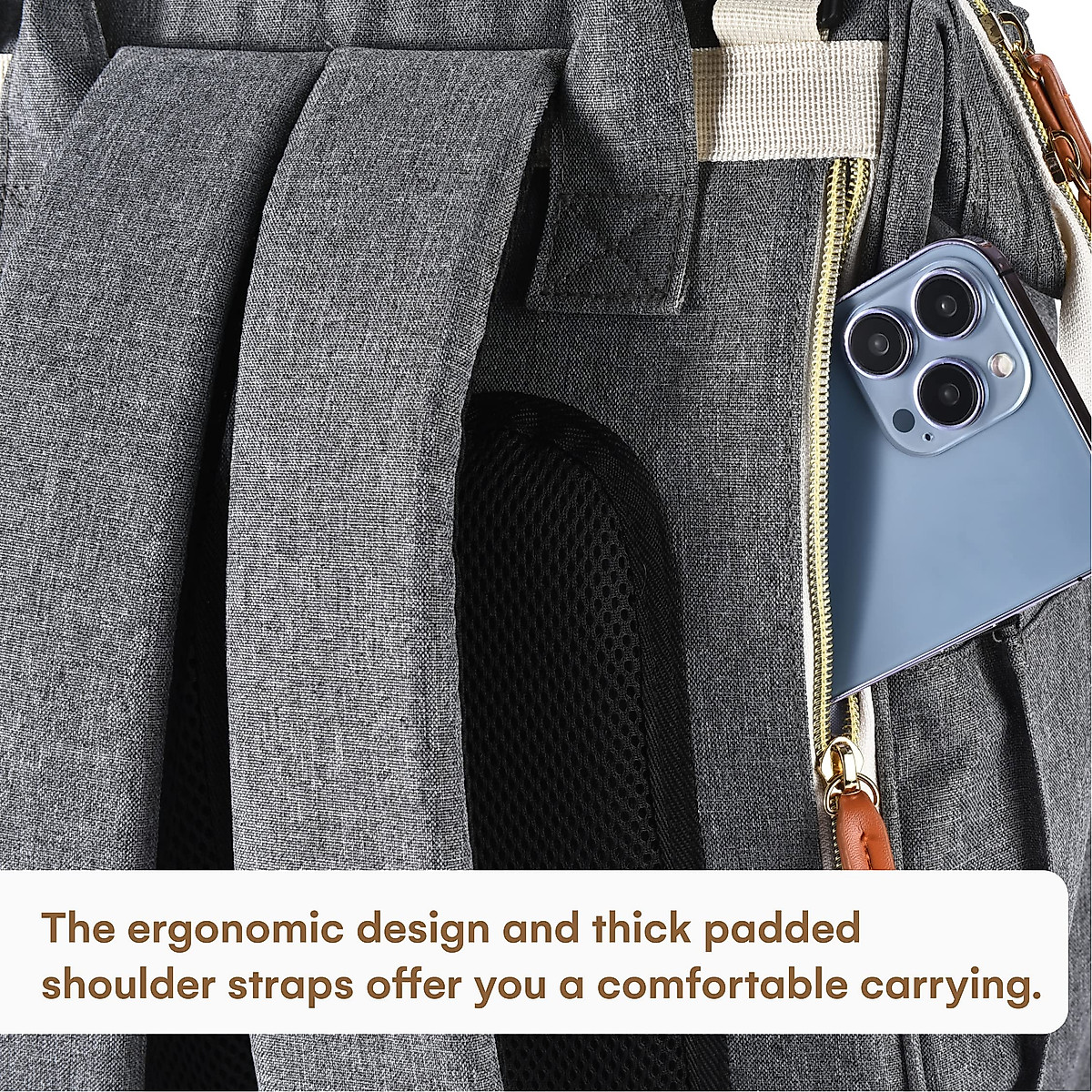 CHILDLIKE BEHAVIOR Toddler Diaper Backpack - Baby Diaper Bag Changing Station for Babies, Infant or Toddler - Tear Resistant Waterproof Fabric with Strong Zippers and Lining