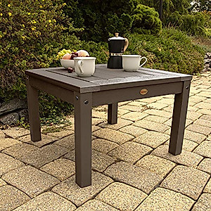 Highwood AD-KITRKCH1-ACE Lehigh 2 Rocking Chairs with Adirondack Side Table, Weathered Acorn