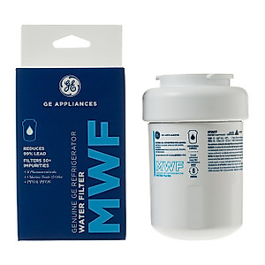 GE MWF Refrigerator Water Filter | Certified to Reduce Lead, Sulfur, and 50+ Other Impurities | Replace Every 6 Months for Best Results | Pack of 1