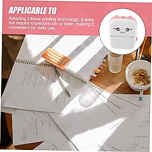 JEWEDECO Printer Student Friendly Pocket Printer Portable Printing Tool for Label Printing