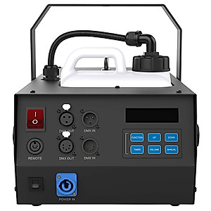 Chauvet DJ Hurricane 2000 Professional DMX Fog Machine Fogger W/Built-In Timer Bundle with Rockville RFJG Gallon Fog/Smoke Juice Fluid For Chauvet American DJ ADJ Machines