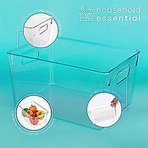 Homeries Pantry Organizer And Storage bins, Clear Cabinet Organizers And Storage for Kitchen, Pantry, Cabinets, Countertops, for Storing Packets, Spices, Sauce, Snacks, Cans, (Fruits Organizer)