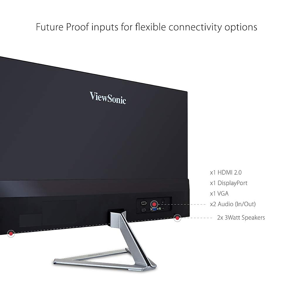 ViewSonic VX2276-SMHD 22in IPS 1080p Frameless LED Monitor HDMI, DisplayPort (Renewed)