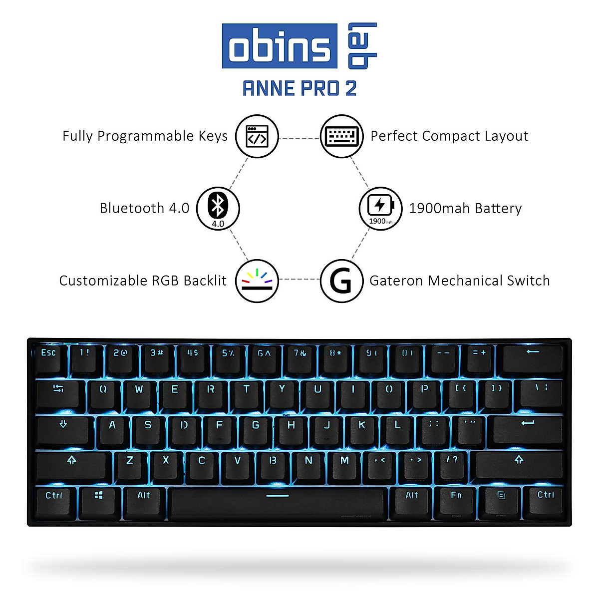 ANNE PRO 2 Mechanical Gaming Keyboard