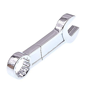Wrench Thumb Drive 64GB USB 2.0 Flash Drive, Kepmem Cool 64 GB Memory Stick Creative Jump Drive, Metal Pen Drive Silver Zip Drive Novelty Gift for Friend