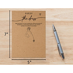 Kraft Bridal Shower Games, Guess the Dress Bachelorette Party Games, Kraft Engagement Party Games For 25 Guests, Weddingdecorations (Kraft003)