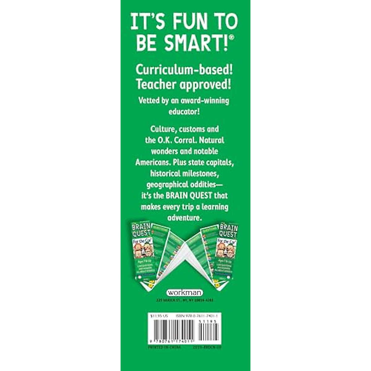 Brain Quest for the Car: 1100 Questions and Answers to Challenge the Mind. Teacher-approved! (Brain Quest Decks) (Brain Quest Smart Cards)