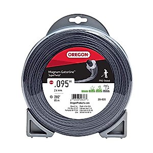 Oregon 20-020 Magnum Gatorline Supertwist Trimmer Line .095-Inch by 282-Foot ,Black