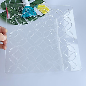 Acrylic Sashiko Stencil, Embroidery Pattern, Quilting Stencil for Hand Quilting and Embroidery