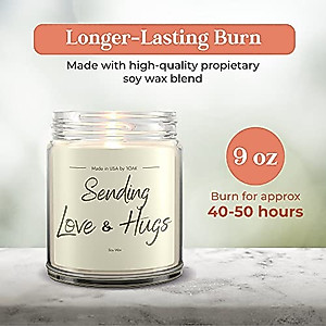 1OAK Vanilla Scented Candles Gifts for Women - Get Well Soon Gifts for Women - Sympathy Gift - Thinking of You Gift - Condolence Gift - Encouragement Gifts for Women - Cheer up Gifts for Women