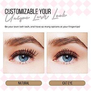 LASHVIEW Lash-Extension-Clusters 448pcs D Curl Lash Clusters Natural Look Cluster Lashes Extensions Super Thin Band & Soft Lashes Reusable 9-16mm MIX (56D+30D+40D)