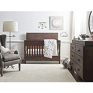 ED Ellen DeGeneres Painterly Floral - Soft Plush Multi Floral Velboa Changing Pad Cover, Pink, White, Butter, Sage, Pink, White, Green, Blue