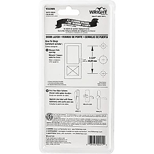 Wright Products - Tie Down Push Button Door Latch for Screen and Storm Doors, White