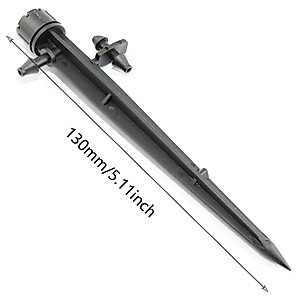 DGZZI 20pcs Adjustable Irrigation Drippers Garden Sprinkler 360 Degree 8 Holes Water Flow Irrigation Drippers Connector for 4/7 MM Tube