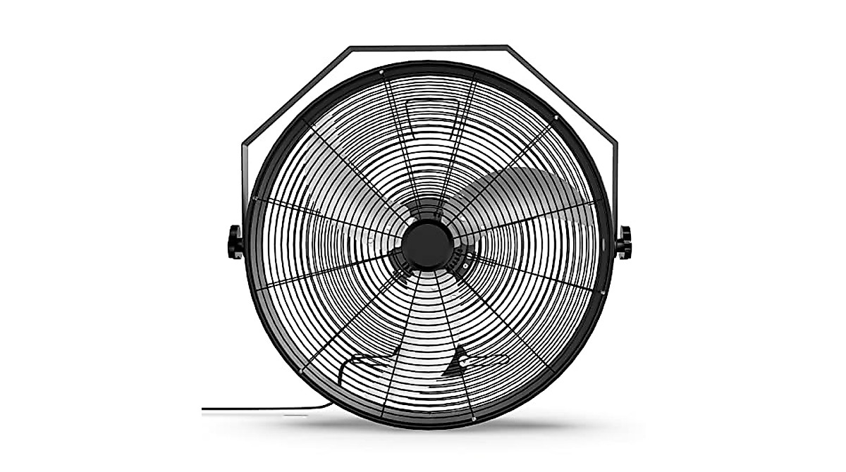 InfiniPower 20" Wall Mount Fan - 3 Speed Industrial Cooling