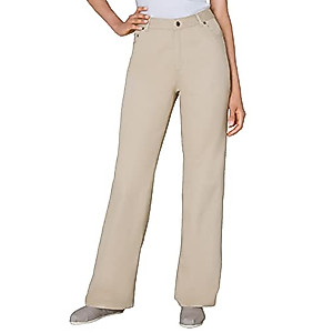 Woman Within Women's Plus Size Perfect Relaxed Cotton Jean - 18 W, White