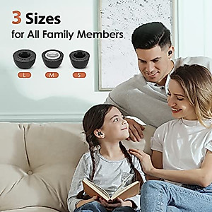 Memory Foam Tips for Google Pixel Buds Pro, Anti-Slip Replacement Ear Tips for Google True Wireless Earphones，Fit in The Charging Case, Perfect Noise Cancellation, 3 Pairs (Assorted Sizes, Black)