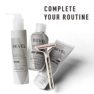 Bevel Essentials Clear Shave Gel for Men, Clear Shave Gel for Precise Detailing and Edging with Aloe Vera and Cucumber Extract to Soothe Skin and Prevent Razor Bumps, 4 Fl Oz