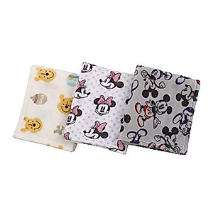 Disney Mickey Mouse - Grey, Navy and Red Super Soft Plush Baby Blanket