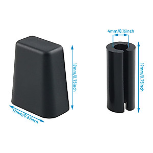 WHYHKJ 60PCS Kitchen Sink Rack Feet, Black Plastic Protective Rubber Feet for Sink Grid Sink Wire Protecter for Kitchen Sink Grid Rack (30 Feet, 30 Side Covers)