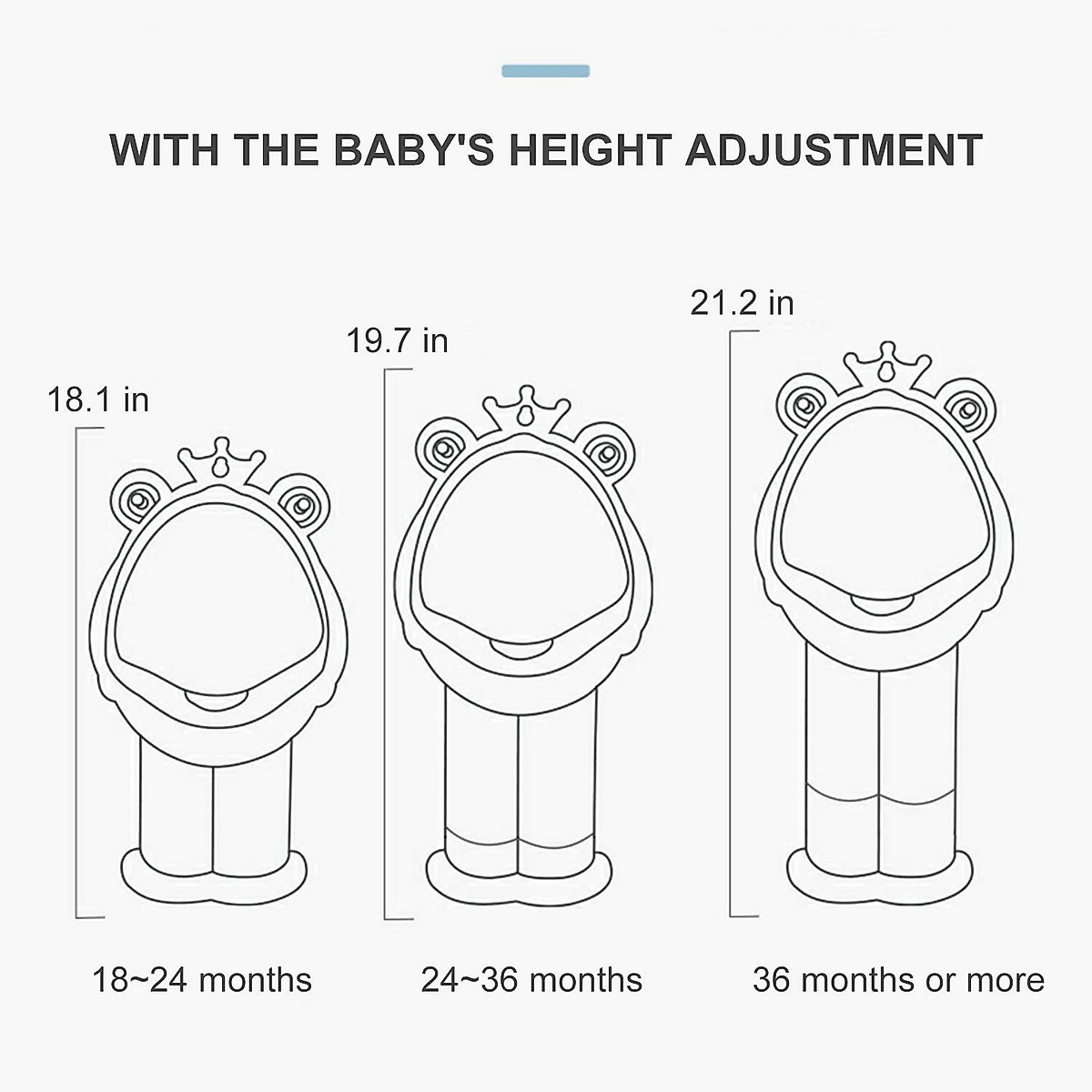 Hallo Potty Training Urinal Boy Urinal Kids Toddler Pee Trainer Bathroom Funny Baby Training Potties（DEEP Blue）