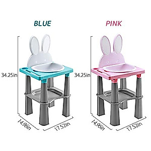 TINTON LIFE Kids Wash Basin Stand with Drain Hose & Towel Rack & Bathroom Tumbler Holder Bathroom Sink for Baby Infant Toddler Child Pink