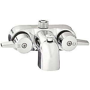 Heavy Duty 3 3/8" Centers Chrome Plated Diverter Clawfoot Tub Faucet