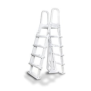 Blue Torrent A-Frame Flip Up Pool Ladder for Above Ground Pools