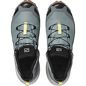 Salomon Cross MID Gore-TEX Hiking Boots for Women, Lead/Stormy Weather/Charlock, 9.5
