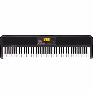 Korg XE20 Digital Ensemble Piano Bundle with Adjustable Stand, Bench, Power Supply, Damper Pedal, Keyboard Cover, Instructional Book, Austin Bazaar Instructional DVD, and Polishing Cloth